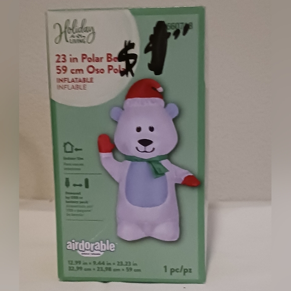 Gemmy | Holiday | Inflatable Gemmy Christmas Polar Bear Airdorable ...